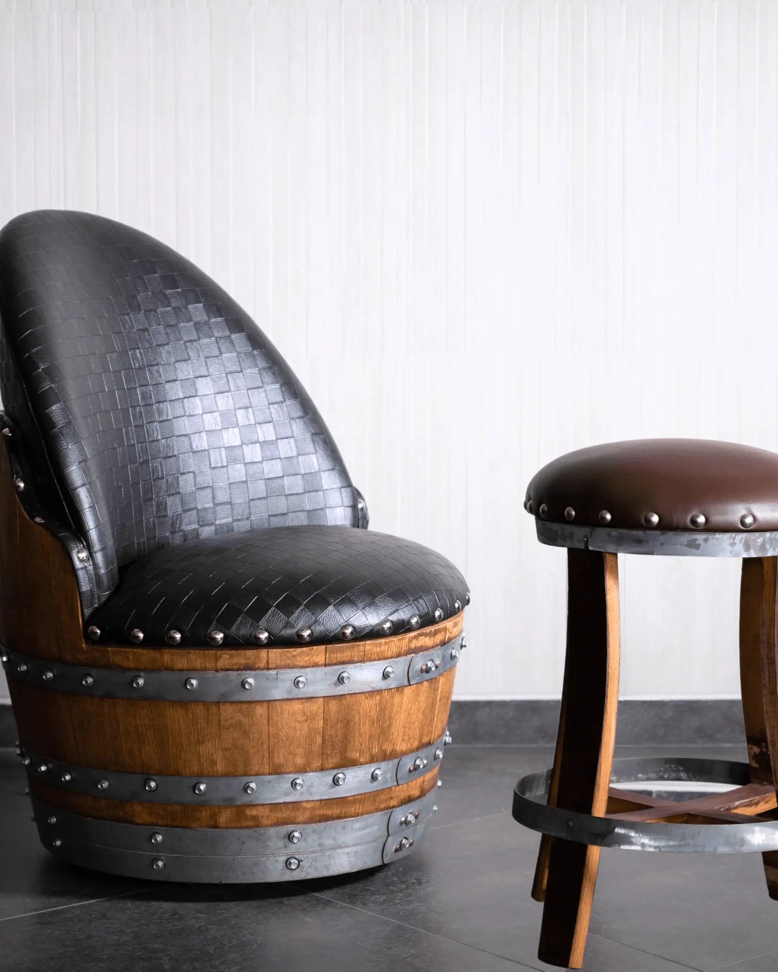 Barrel Chairs - Oak Wood Wine Barrels