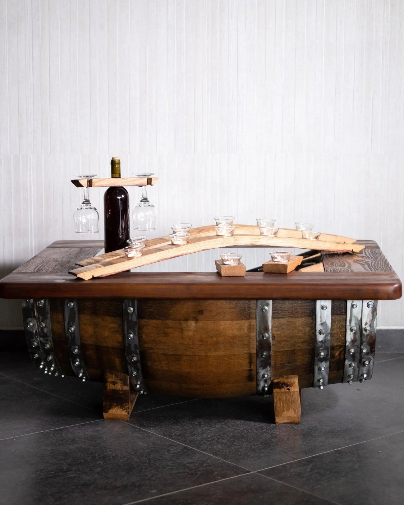 Barrel Bars - Oak Wood Wine Barrels