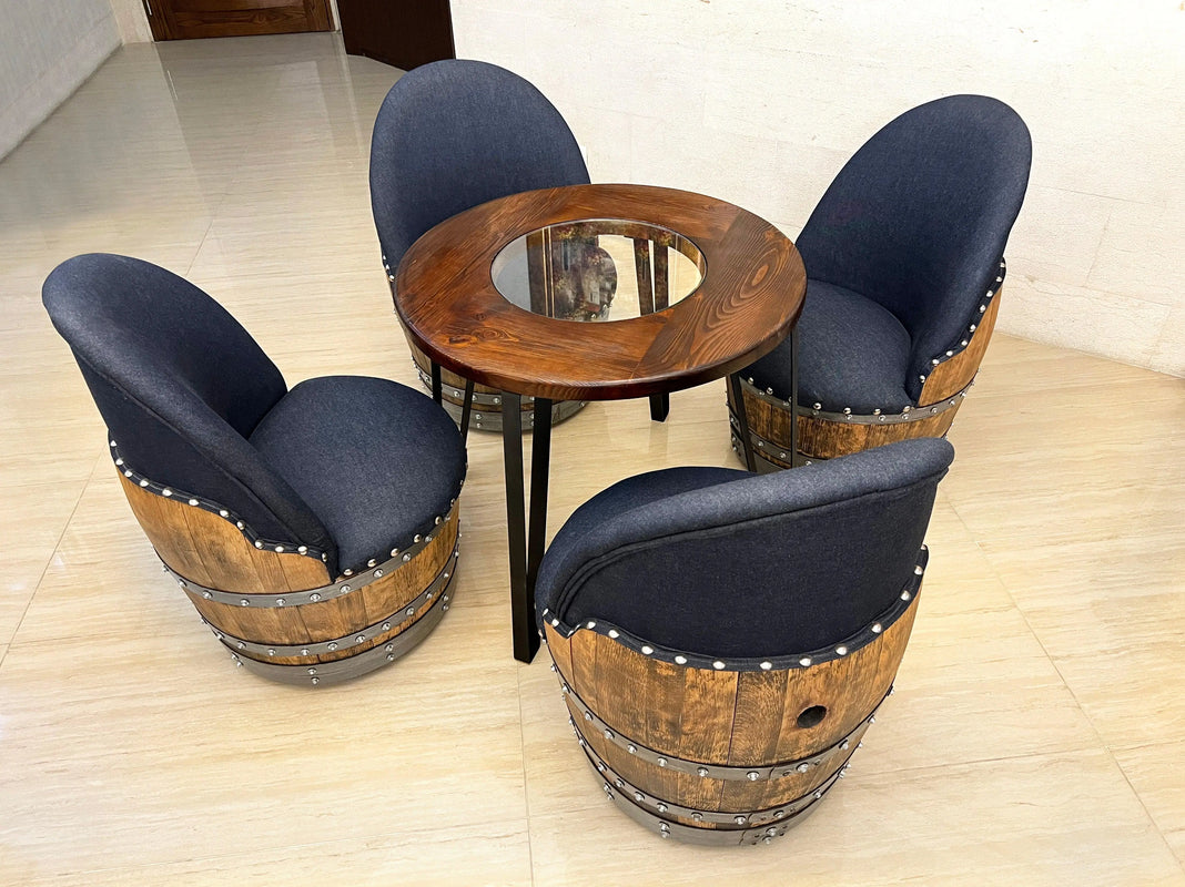 Barrel Tables - Oak Wood Wine Barrels