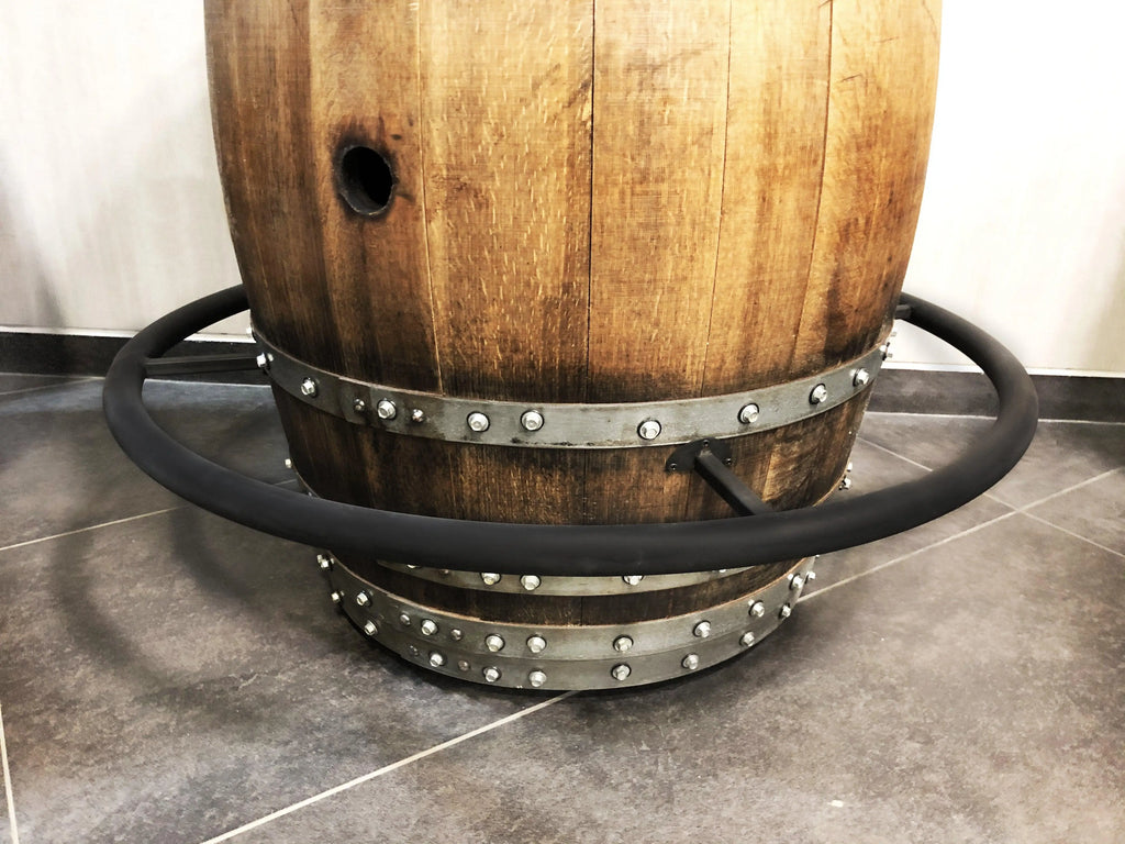 Whiskey and Wine Barrel Footrest, Fits Any Standard 53-59 Gallon – Oak ...