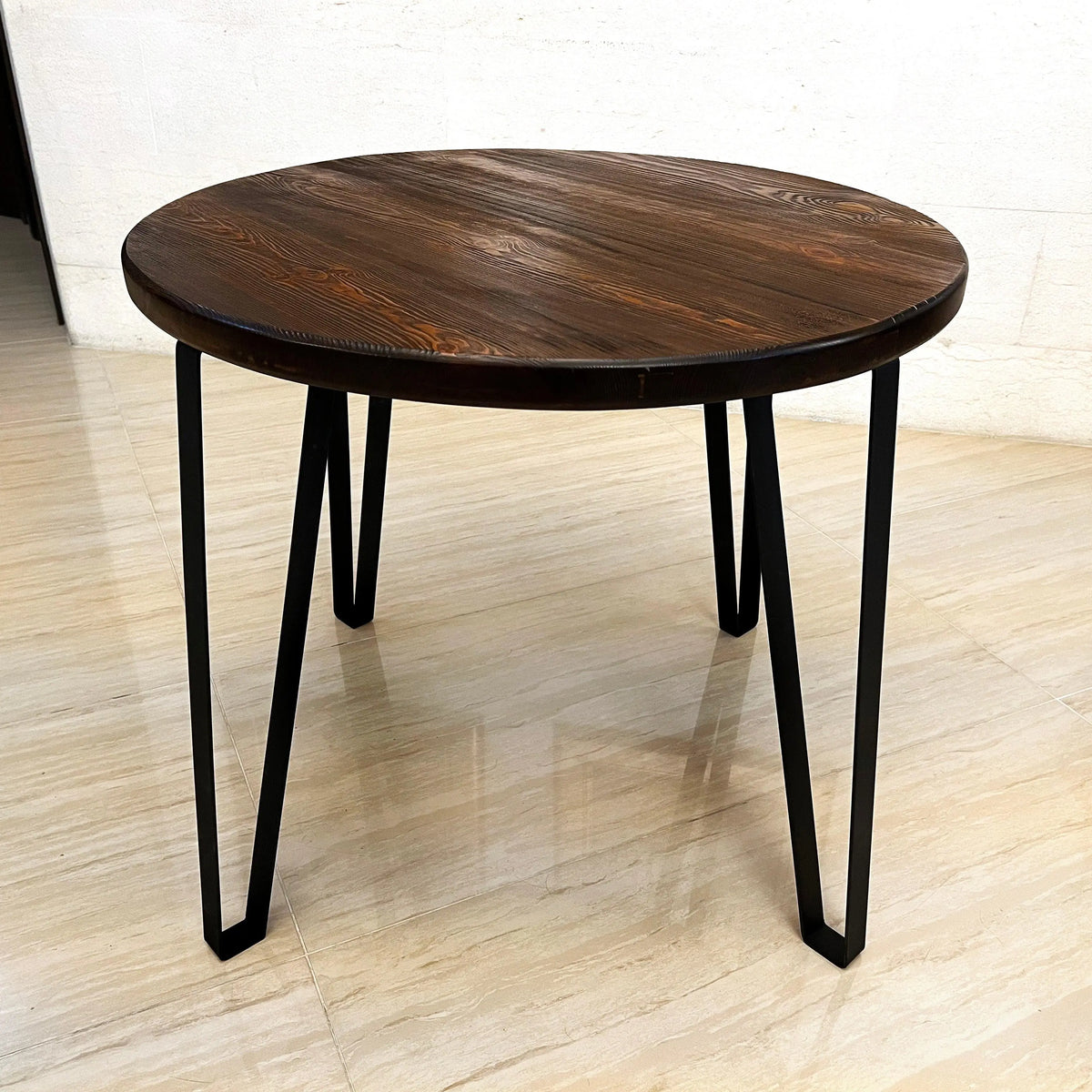 OBARREL Modern Steel Table (Dining/Desk/Living Room) - BARREL - Oak ...