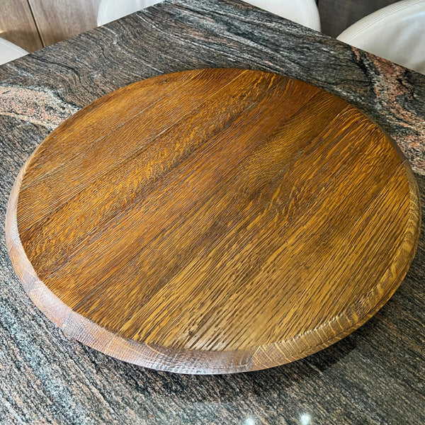 OBARREL Rotating Barrel Lazy Susan - BARREL FURNITURE - Oak Wood - Oak ...