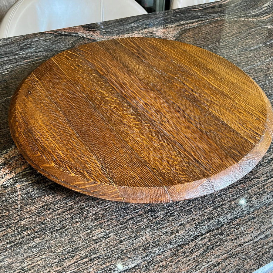 OBARREL Rotating Barrel Lazy Susan - BARREL FURNITURE - Oak Wood - Oak ...