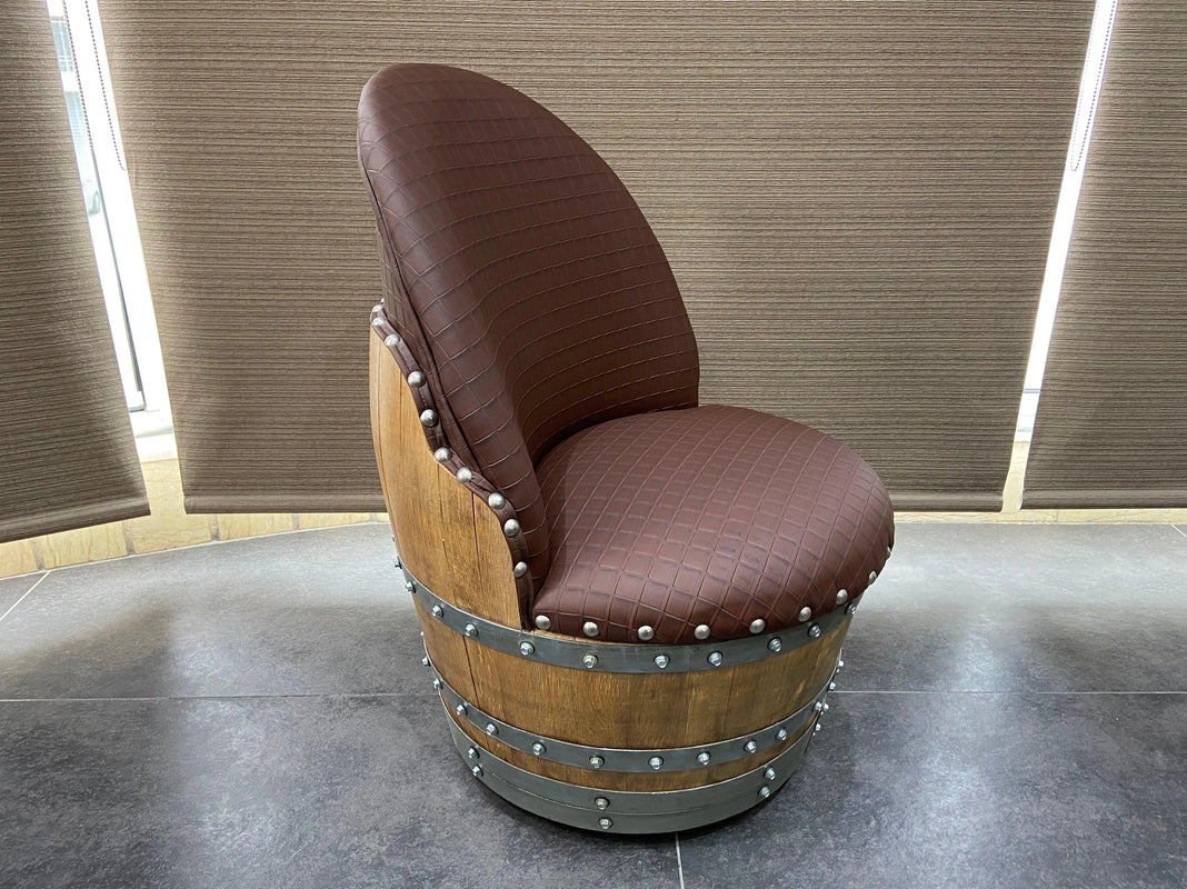 OBARREL Barrel Chairs - BARREL FURNITURE - Oak Wood Wine Barrels